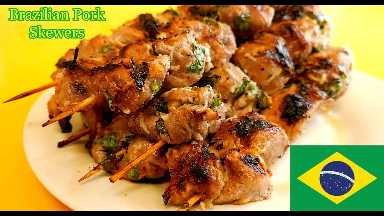 Easy and Delicious Brazilian Pork Skewers - YouTube