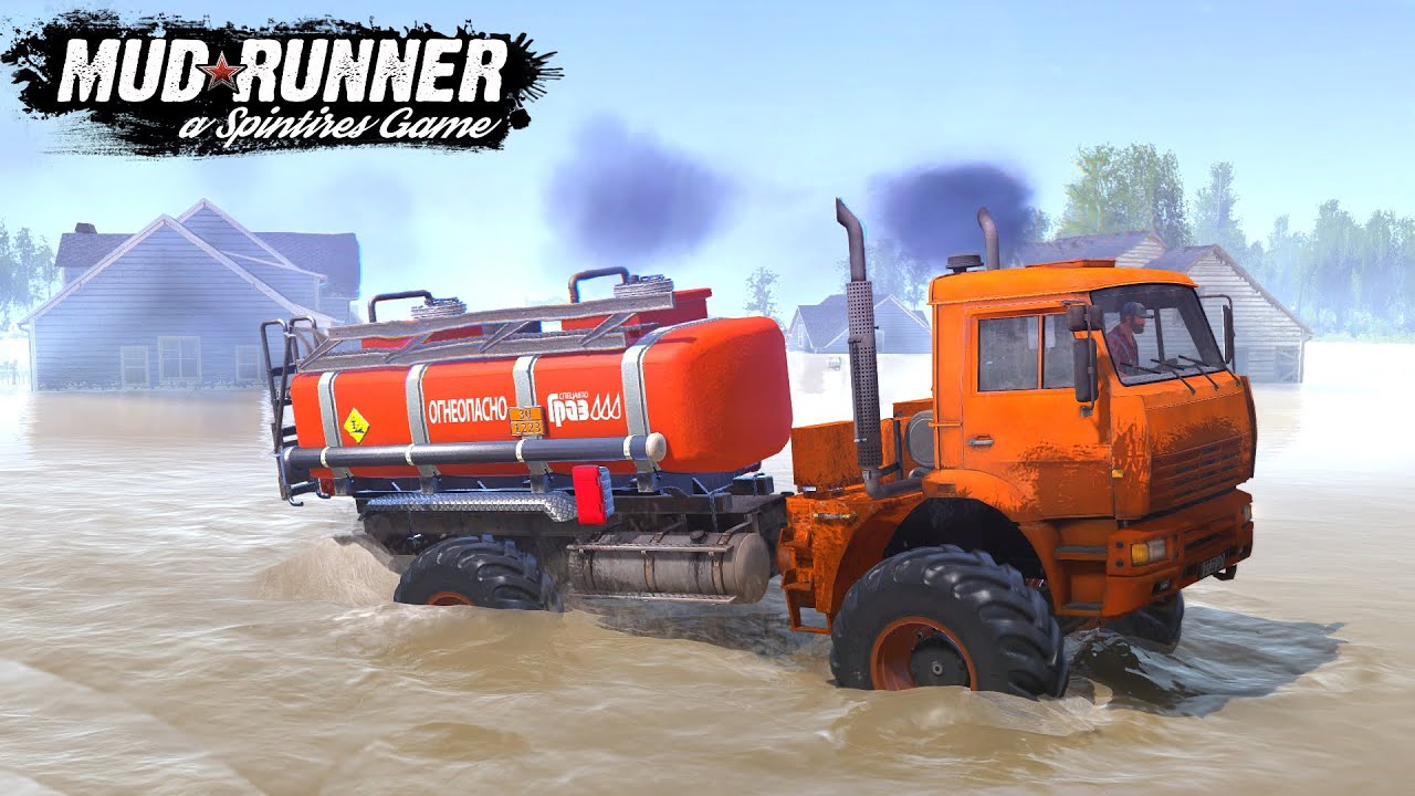 Spintires: MudRunner - YAMAL B4 Giant All Terrain Vehicle Driving ...