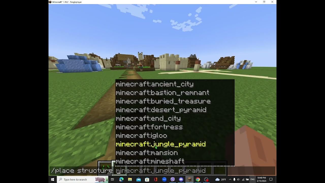 How to: spawn any structure in Minecraft - YouTube