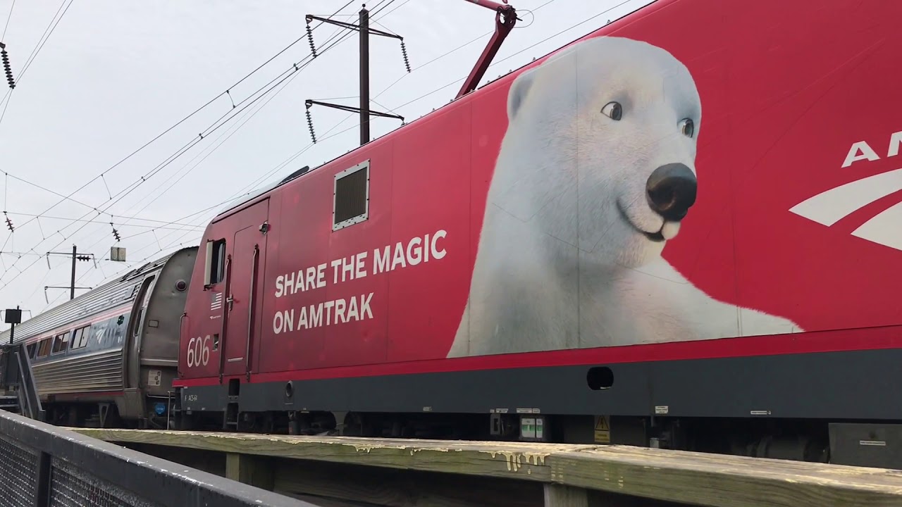 Full HD 60 FPS: Amtrak Coca-Cola Unit on Train 141 & Veterans Unit on ...