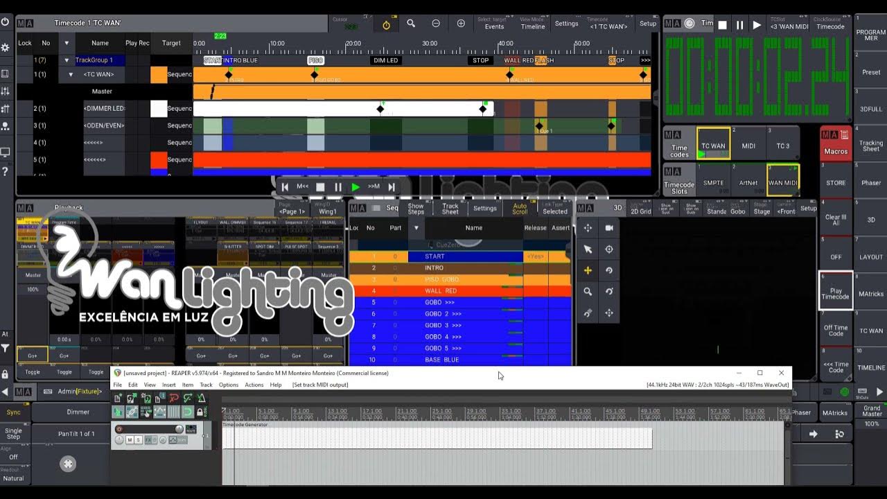grandMA3 MIDI Timecode 1.9.3.3 ok. - YouTube