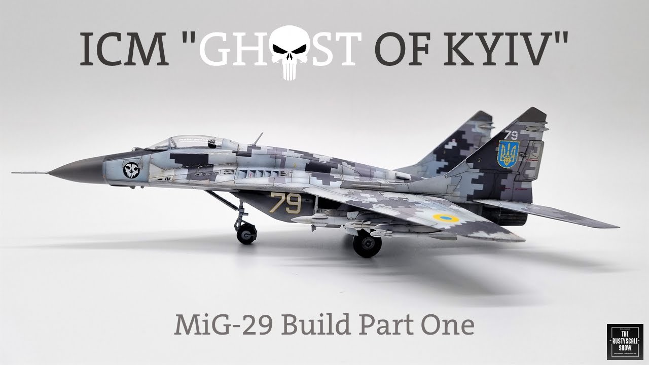 PRESHADING & PAINTING the MiG-29 "Ghost of Kyiv" - YouTube