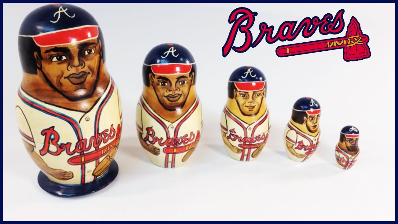 Russian Nesting Dolls Atlanta Braves Baseball Players 1994 - YouTube