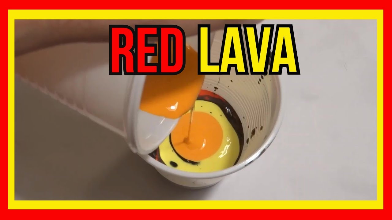 Cómo hacer pouring para conseguir un EFECTO LAVA 🔥 | Acrylic Pouring en español - YouTube