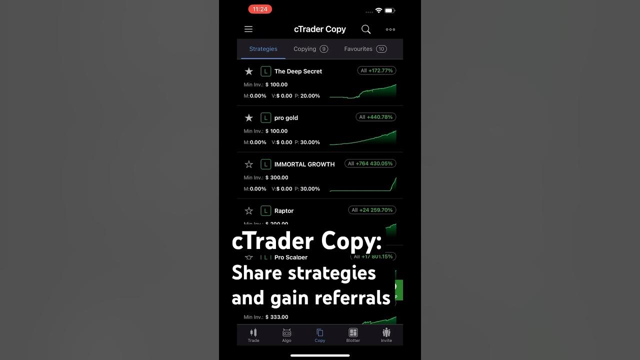 cTrader Copy : Share strategies and gain referrals - YouTube