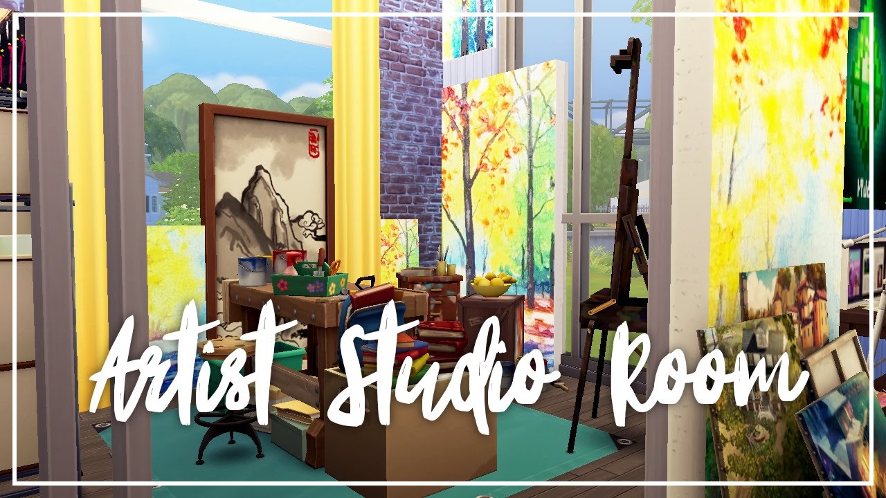 Artist's Studio - Room Build - The Sims 4 - YouTube
