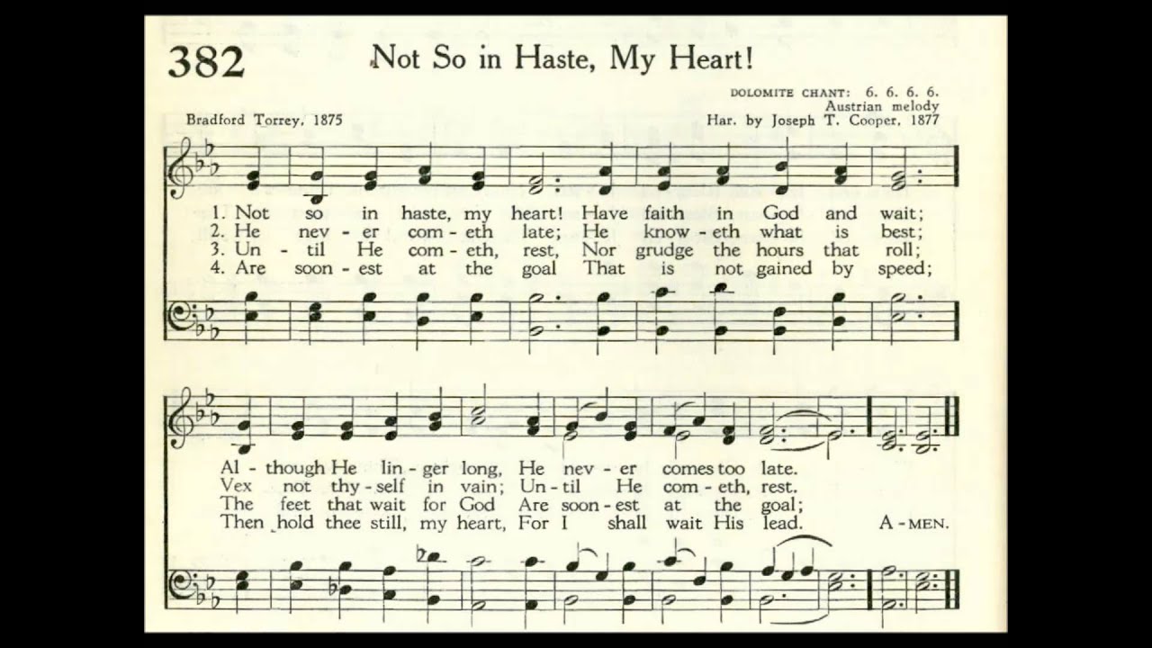 Not So in Haste, My Heart! (Dolomite Chant) - YouTube