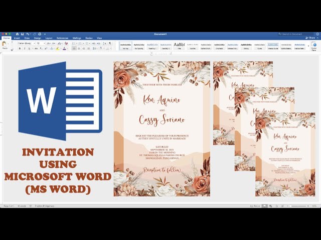 Wedding Invitation Templates Free For Microsoft Word Free Invitation