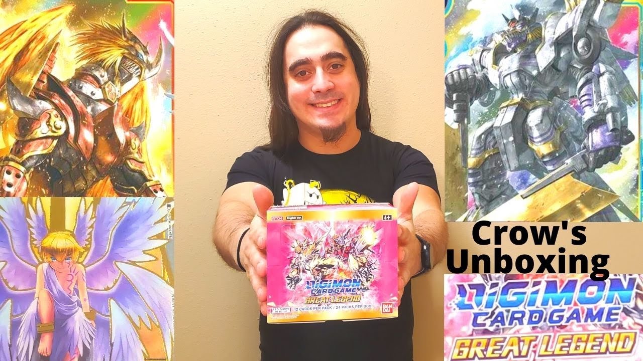 Crow's unboxing Digimon Great legends booster box - YouTube