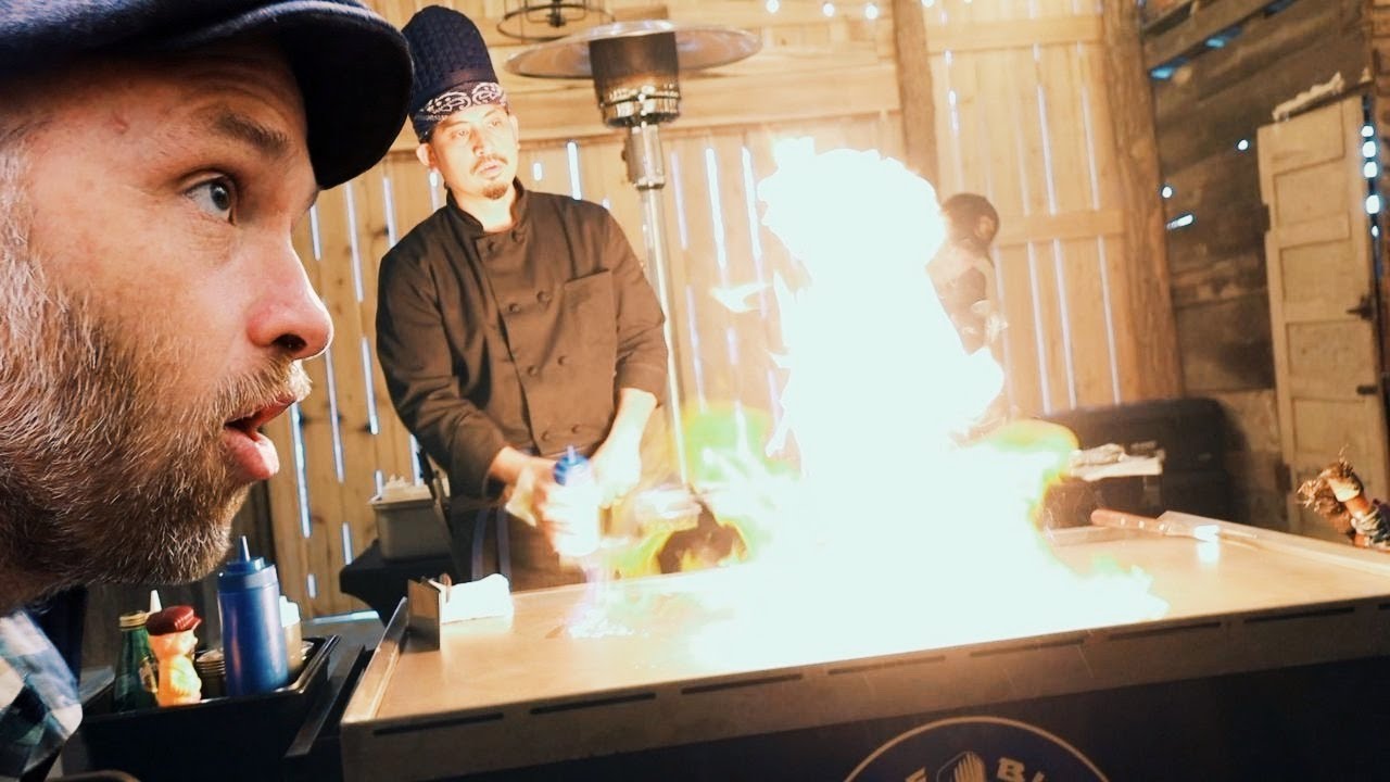 Hibachi Chef Went Mobile Then Thrilled my Staff (in a Barn) - YouTube