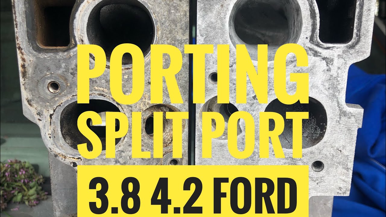 porting split port 3.8 4.2 Ford v6 heads turbo coupe Thunderbird ...