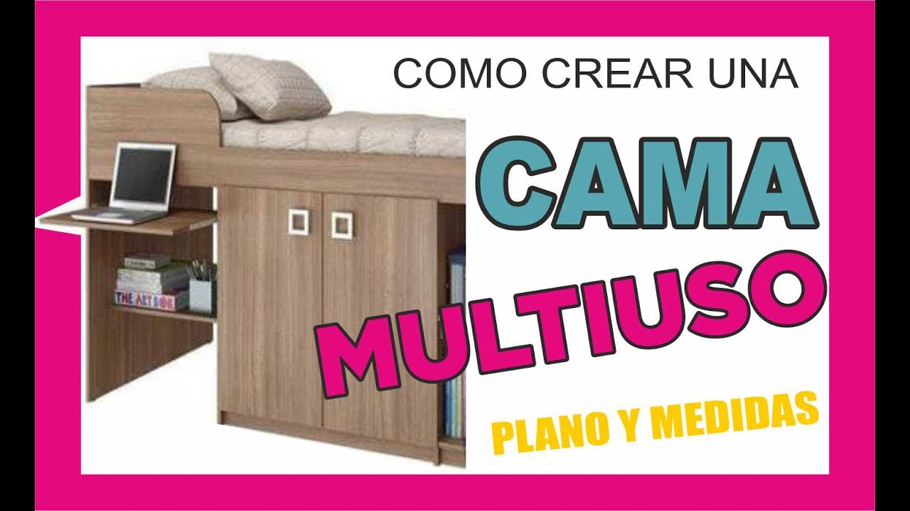 Como Cama Multiuso de plaza y media - YouTube