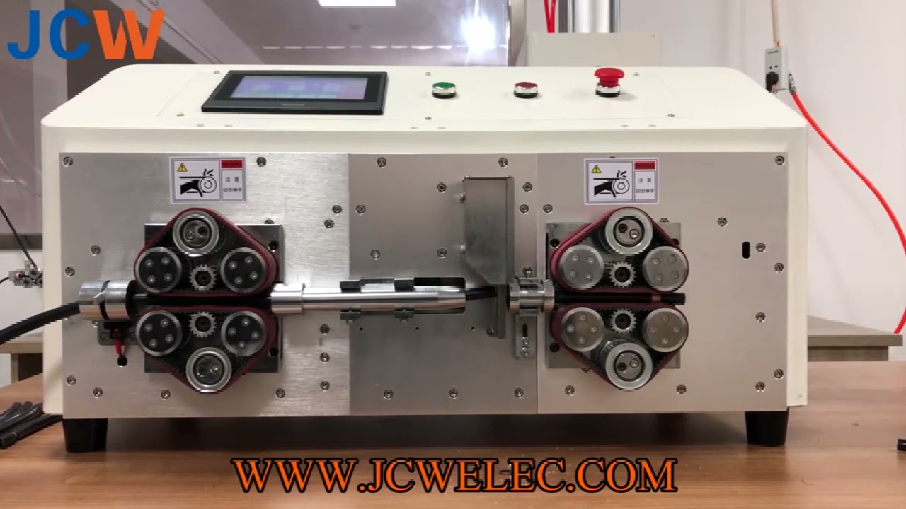 JCW-CS07C Servo Motorized Heavy Duty Cable Cutting and Stripping ...
