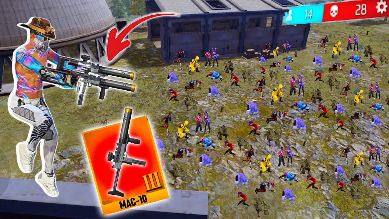 NEW MAC-10 LEVEL3 MAXIMUM SOLO VS SQUAD FOR THE SECOND TIME!!🥵FREE FIRE ...