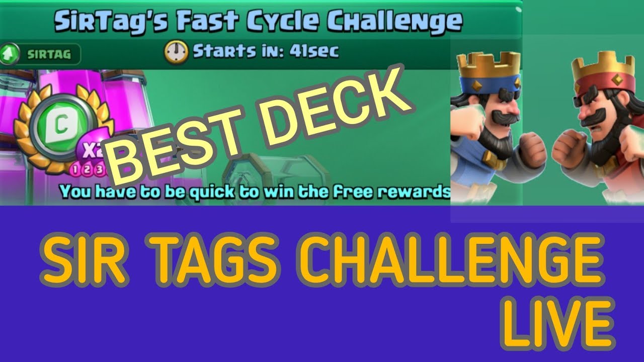 Clash Royale : Live stream | SIR Tags Challenge - YouTube
