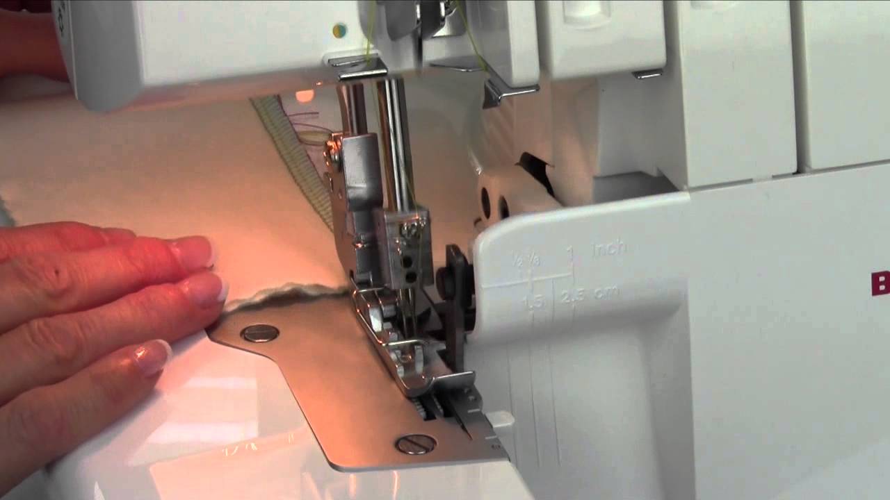 Bernina 700D Serger 5 Starting to Serge - YouTube