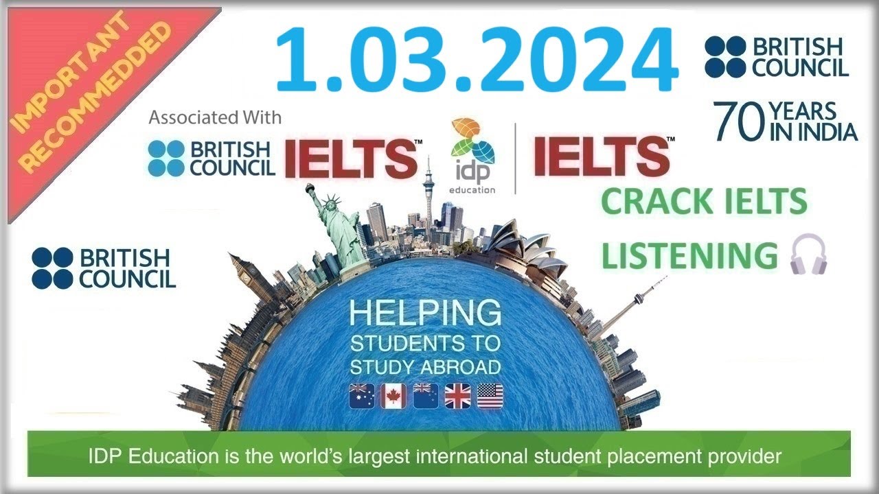 BRITISH COUNCIL IELTS LISTENING PRACTICE TEST - 1.03.2024 - YouTube