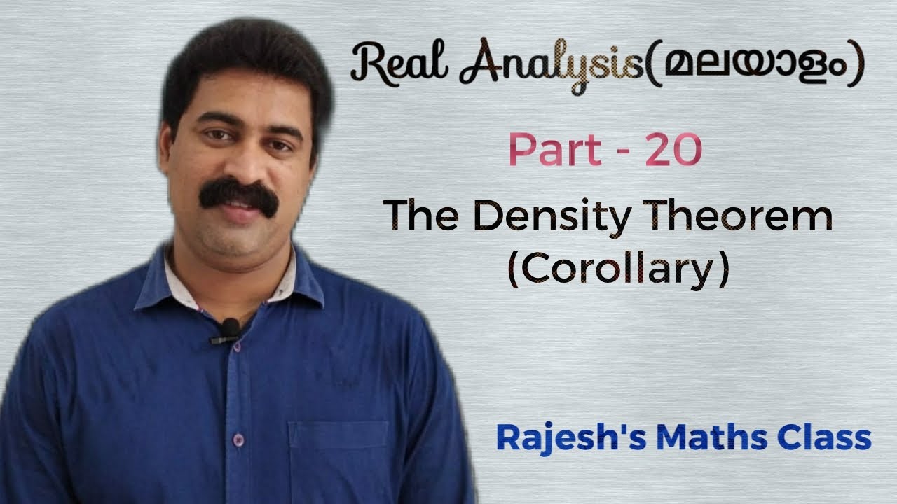 The Density theorem - corollary - YouTube