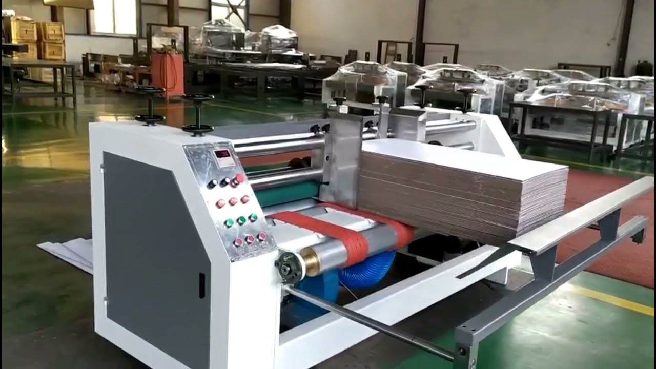 自动送纸分纸机隔档纸片分切机Automatic paper feeding and separating machine partition ...