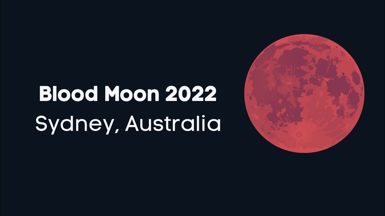 Blood Moon 2022 | Total Lunar Eclipse Australia - YouTube