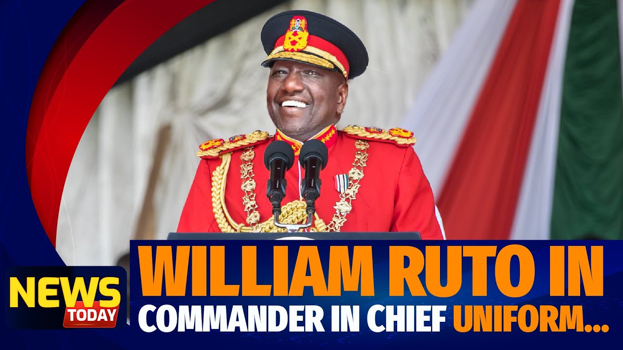 WILLIAM RUTO MILITARY INSIGNIA: Wearing the military uniform as ...
