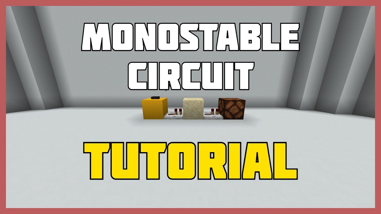 Minecraft 1.18 Monostable Circuit Tutorial - YouTube