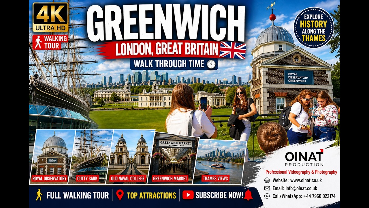🌍 Have You Explored Greenwich, Great Britain in Stunning 4K? 🚶‍♂️ Walk ...