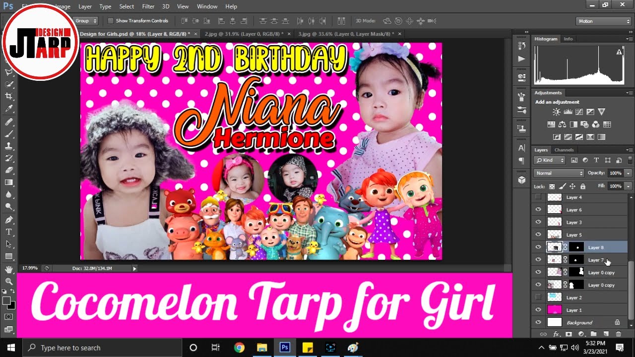 Full Duration - Step by Step Cocomelon Tarp for Girl - YouTube