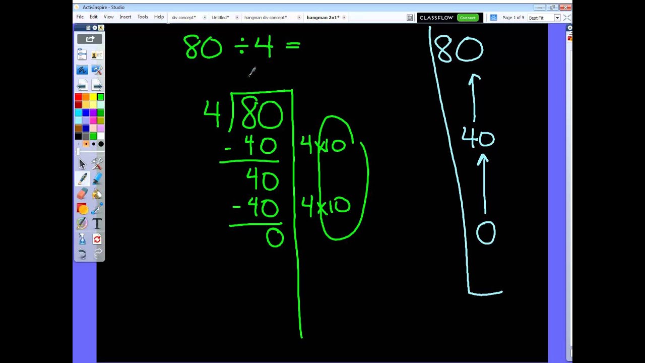 Division: Hangman (no remainder) - YouTube