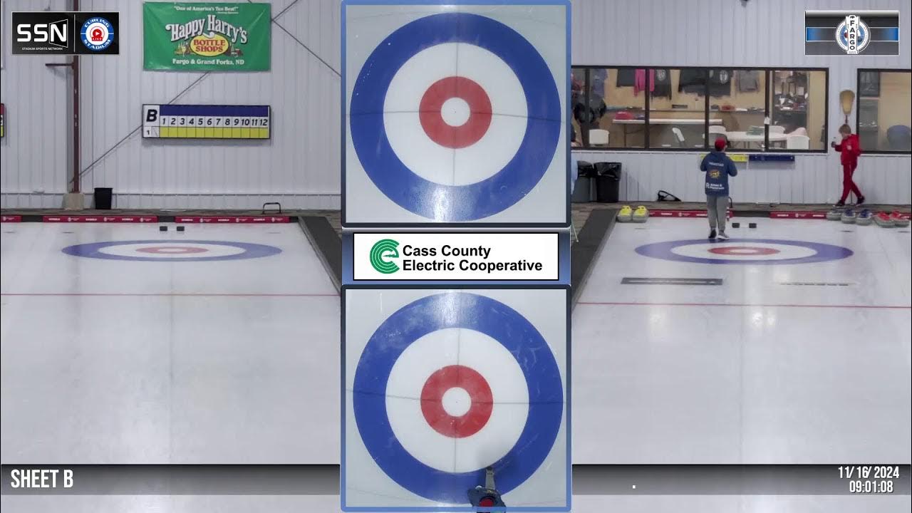 Curling Stadium Fargo - Sheet B 11-16-24 - YouTube
