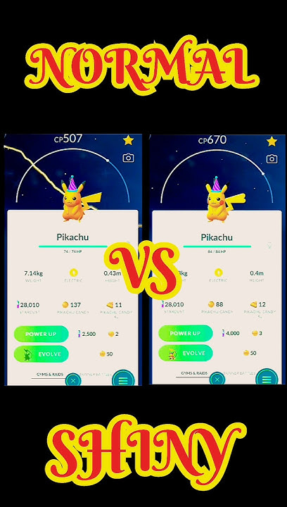 Normal vs shiny Pokemon #pokemon #pokemongo #pokémon #pokémongo # ...
