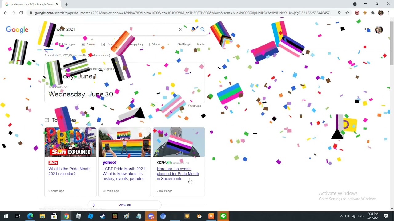 Pride/LGBT Month in Google.. Easter Egg/Secret? - YouTube