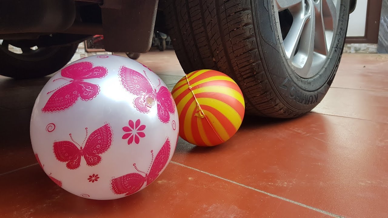 EXPERIMENT: CAR vs Ball - YouTube