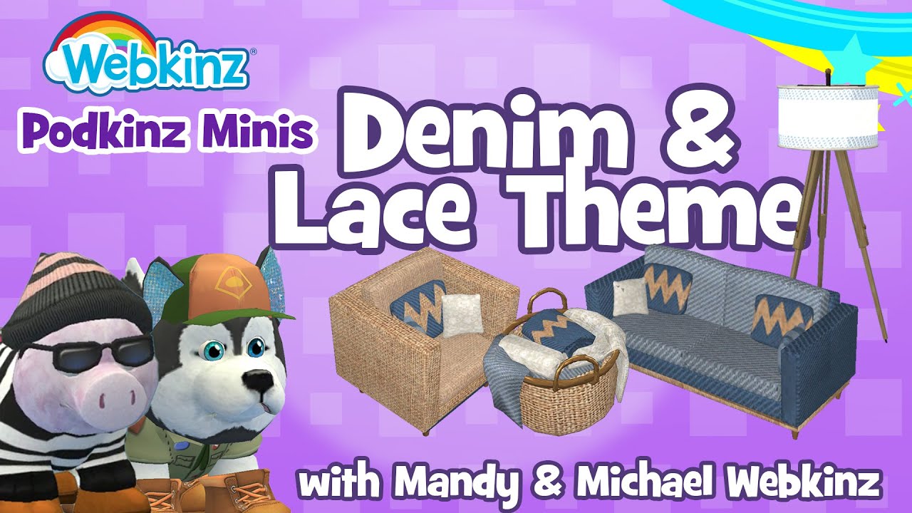 Webkinz Podkinz Mini: Next Denim and Lace Theme - YouTube