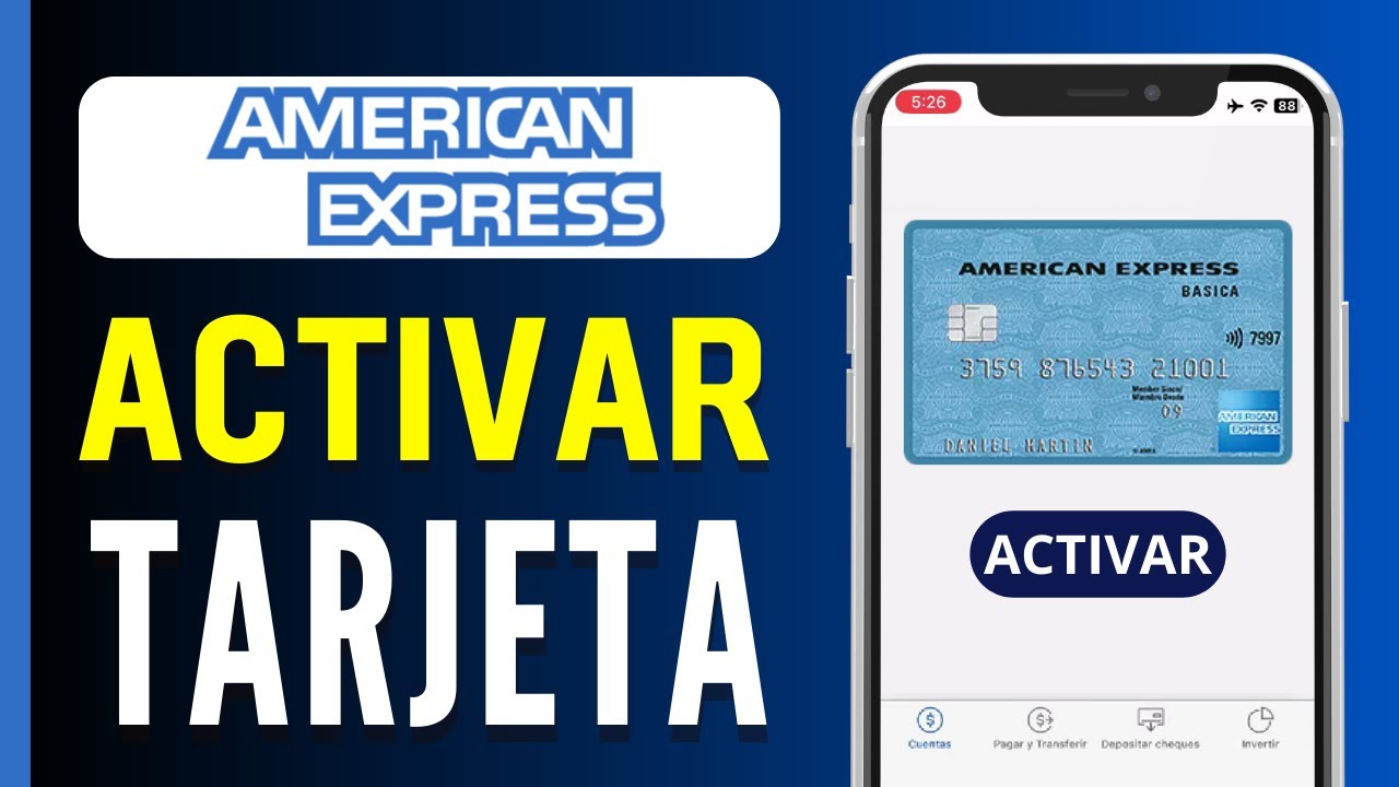 Cómo Activar la Tarjeta American Express (Rápido y Fácil) - YouTube