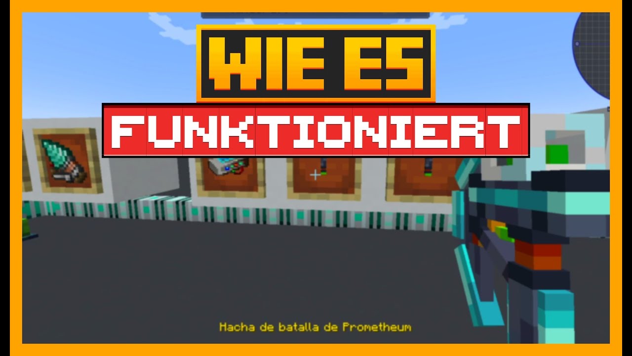 SO FUNKTIONIERT DIE PROMETHEUM-AXT IN MINECRAFT MIT ORITECH - YouTube