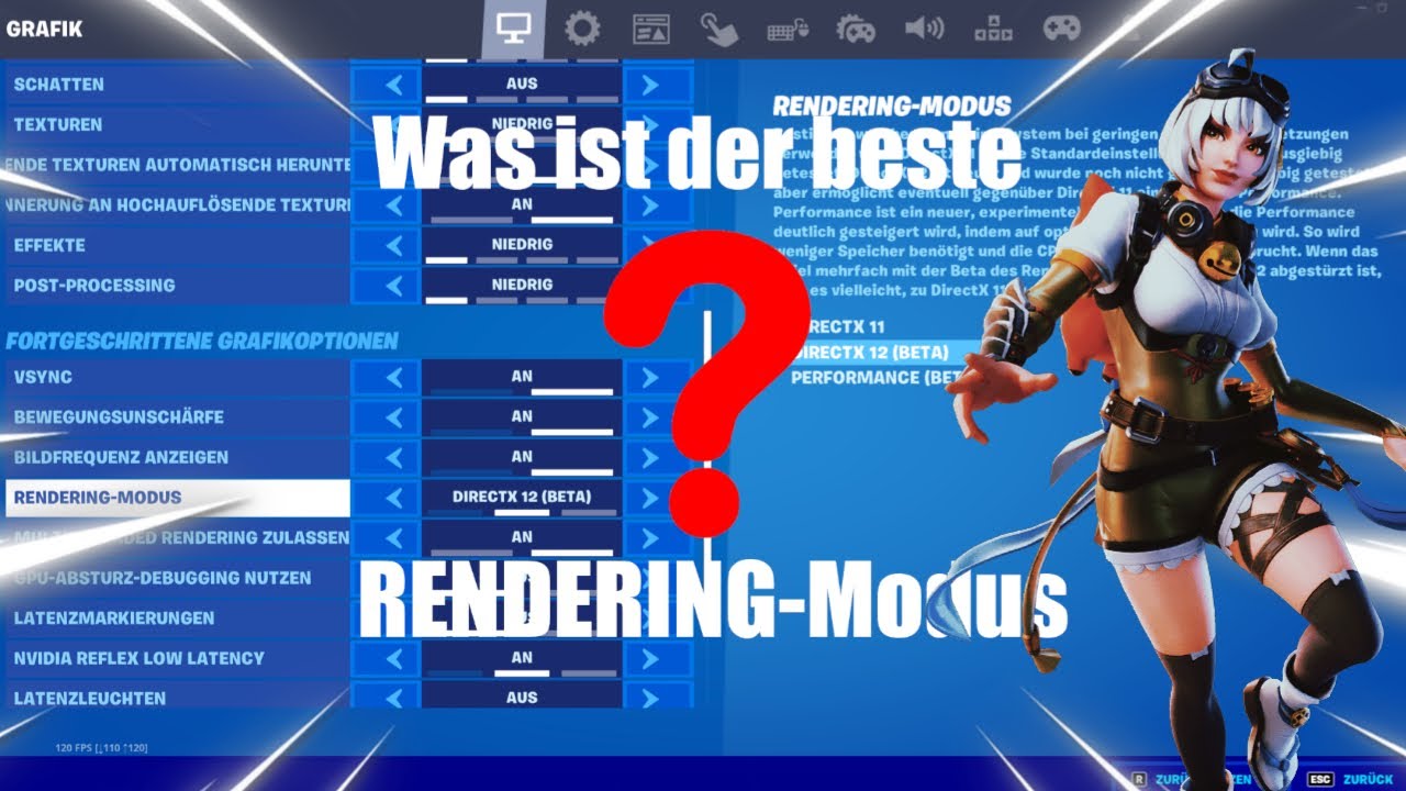 Was ist der beste Rendering-Modus in Fortnite Tutorial 2022 #dertim ...