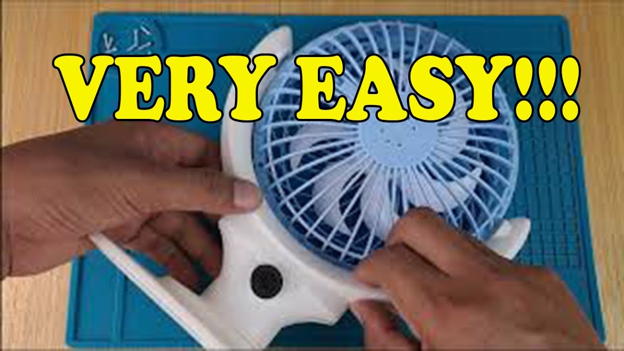 How to Repair Rechargeable Mini Fan USB FAN - YouTube