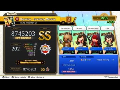 Theatrhythm: Final Bar Line - FF7 - Opening - Bomb Mission - Basic ...