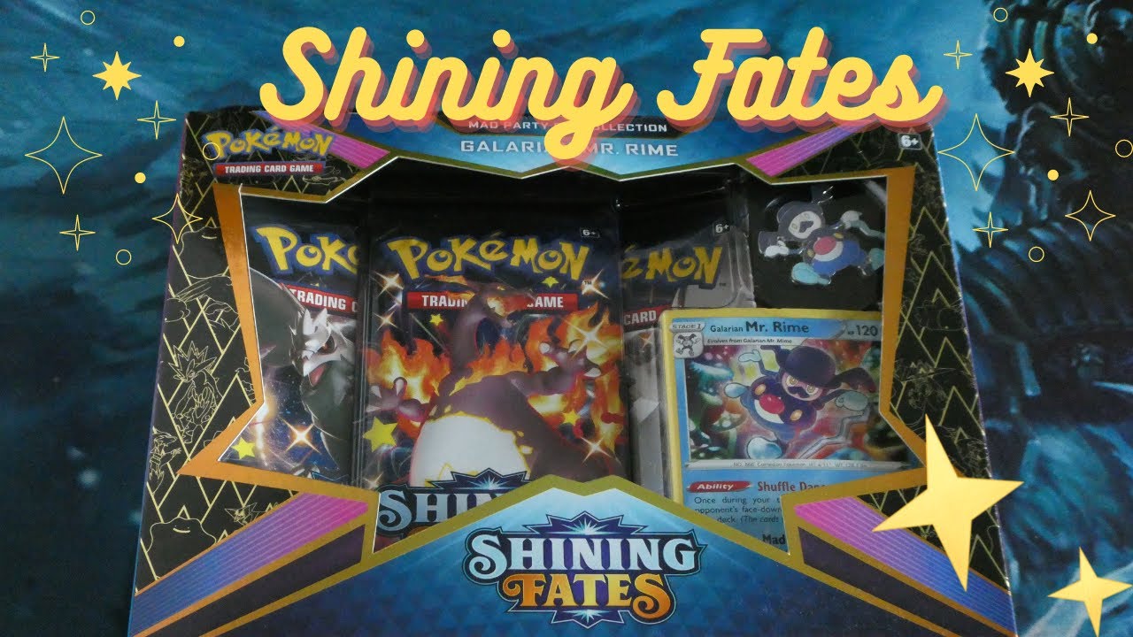 Galarian Mr Rime SHINING FATES Pin Collection Opening - YouTube