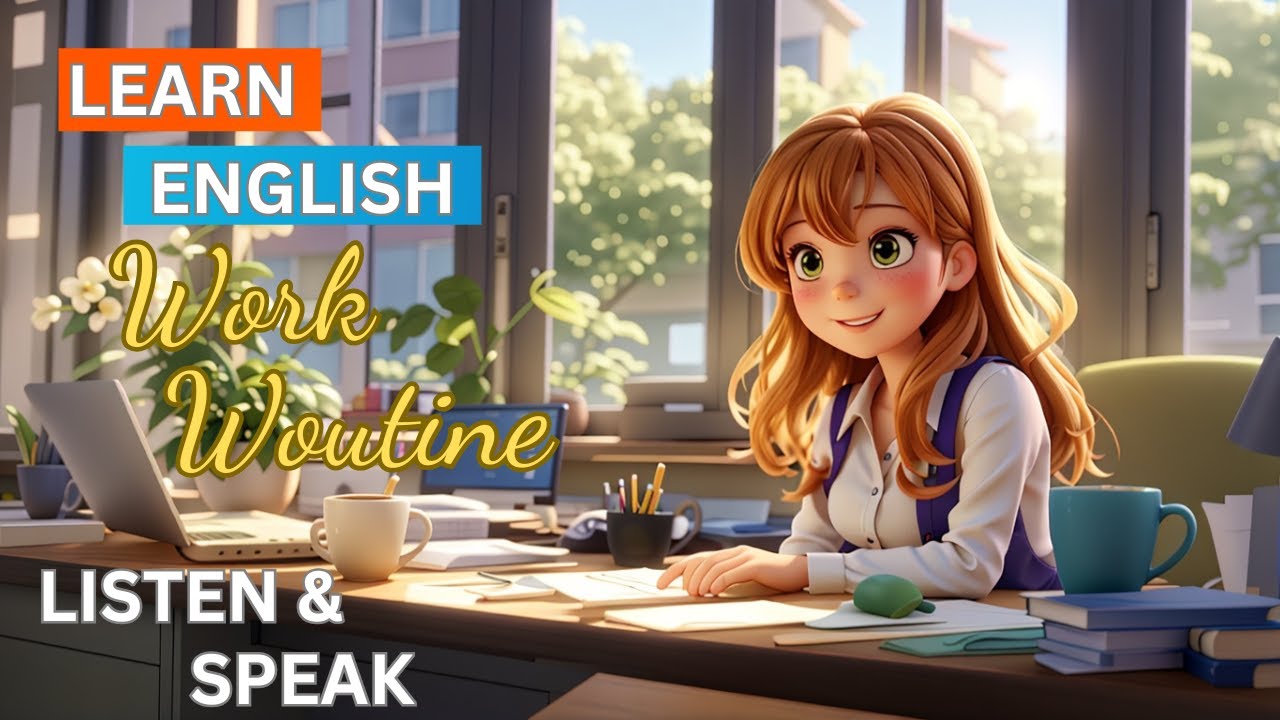 My Daily Routine as an Office Worker | Learn English Through Story🔥 ...