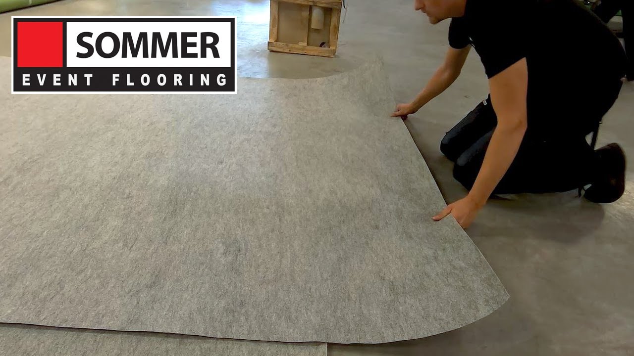 How to install carpet with overlap | Sommer Event Flooring - YouTube