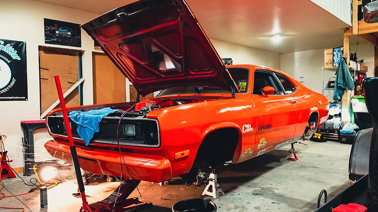 Installing Caltracs on the Duster so we can do Wheelies! - YouTube