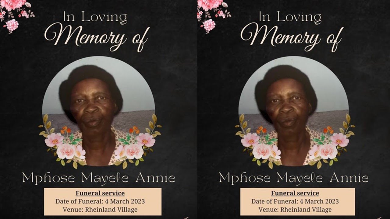 Mphose Mayele Annie Funeral Service - YouTube