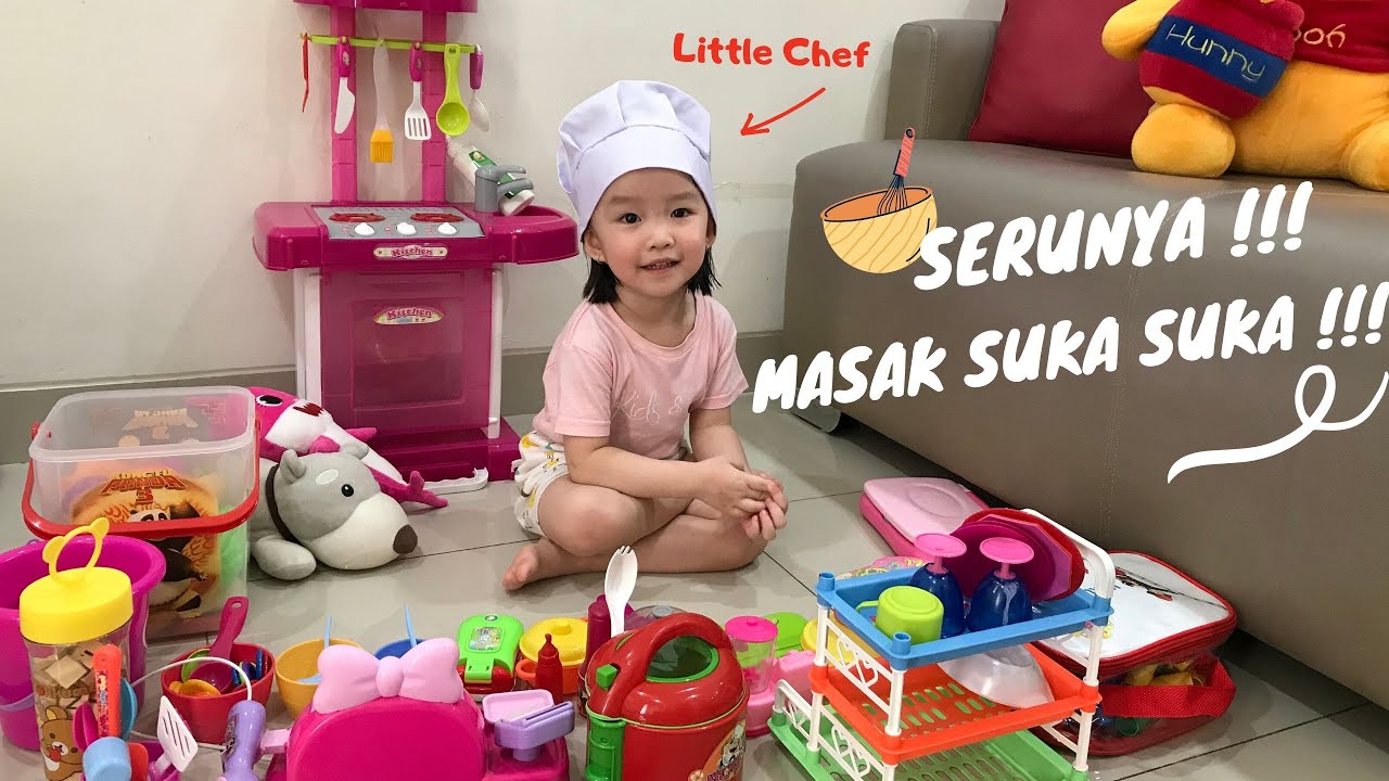 MASAK SUKA SUKA SAYA! SERUNYA MAIN Masak-masakan di rumah | Mainan Koki ...