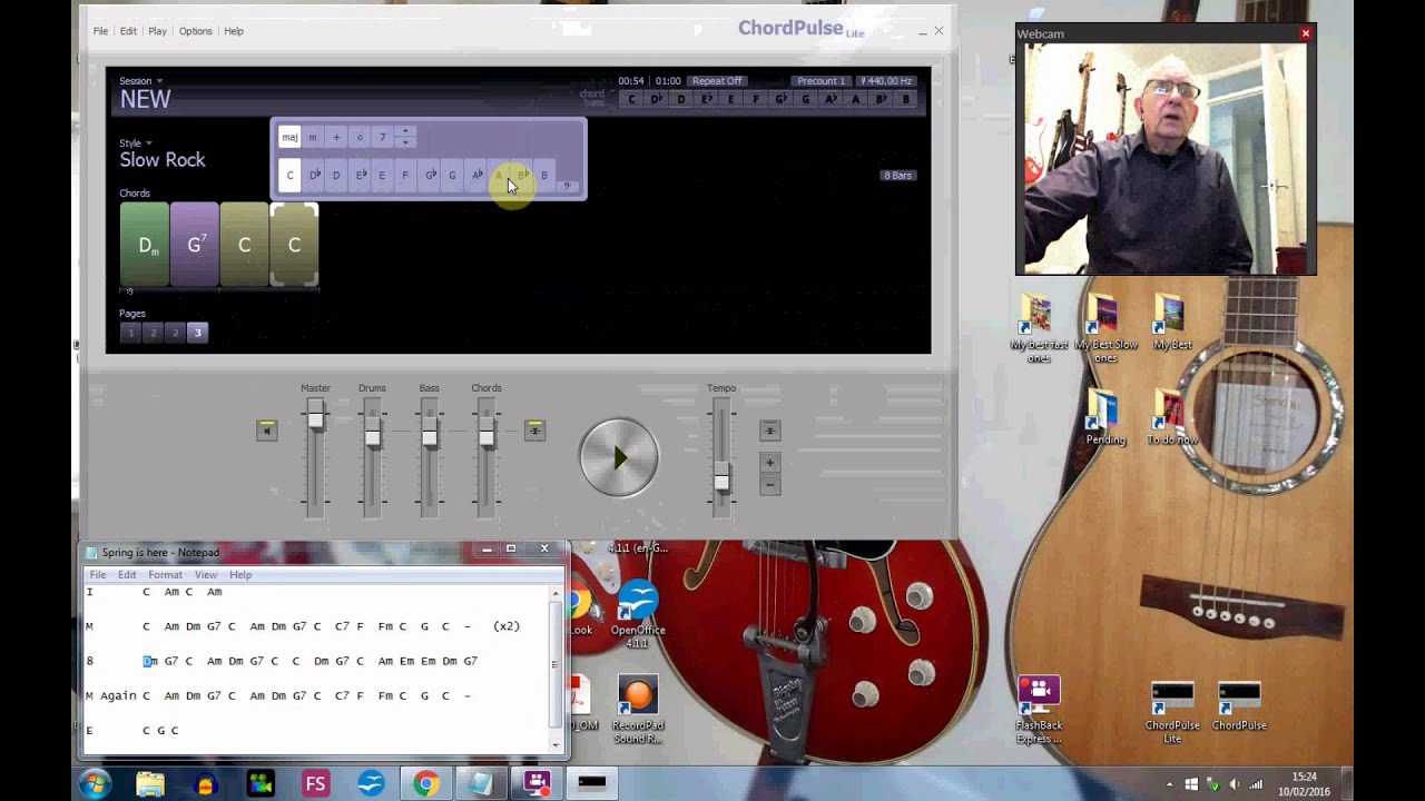 How to make a simple backing track using Chord Pulse Lite - YouTube