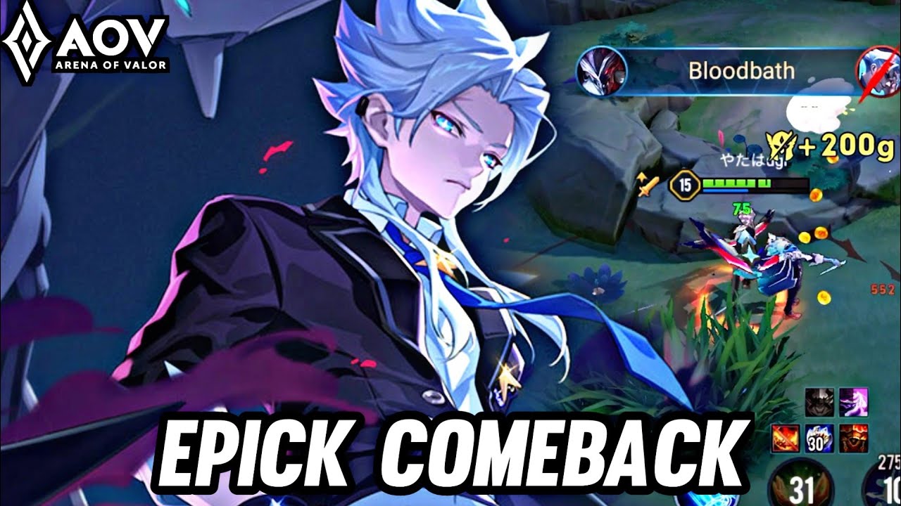 AOV : NAKROTH DIMENSION BREAKER GAMEPLAY | EPICK COMEBACK - ARENA OF ...