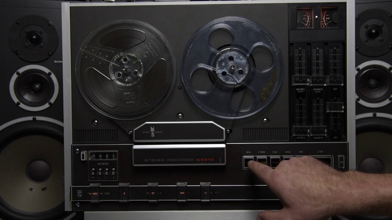 Philips N4510 reel to reel - YouTube