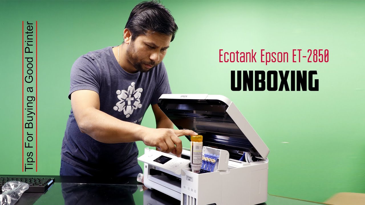 Unboxing Printer (Epson ET-2850) Eco Tank - YouTube