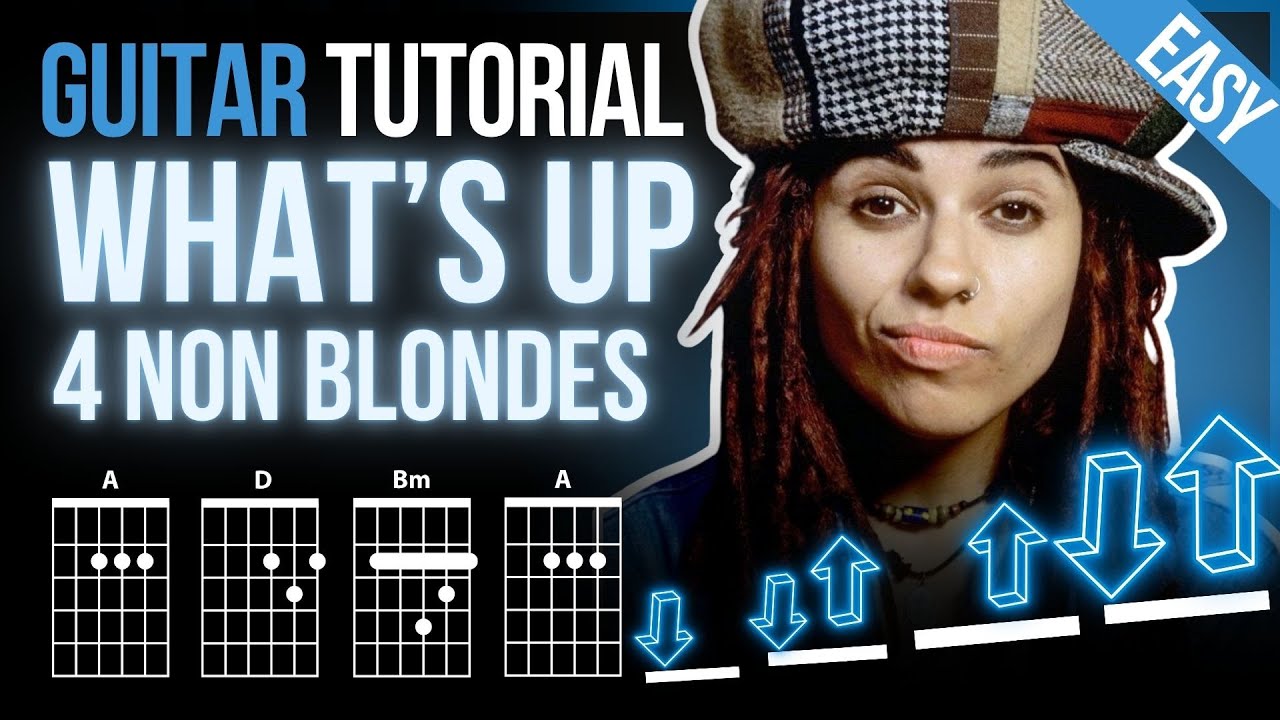 What's Up - 4 Non Blondes | Guitar Tutorial EASY + Guitar Chord Sheet ...